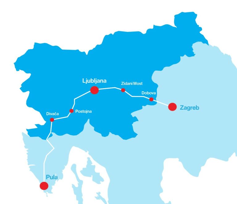 Direktna vlaka: Zagreb - Ljubljana - Pulj / Pula (petek) in obratno ...