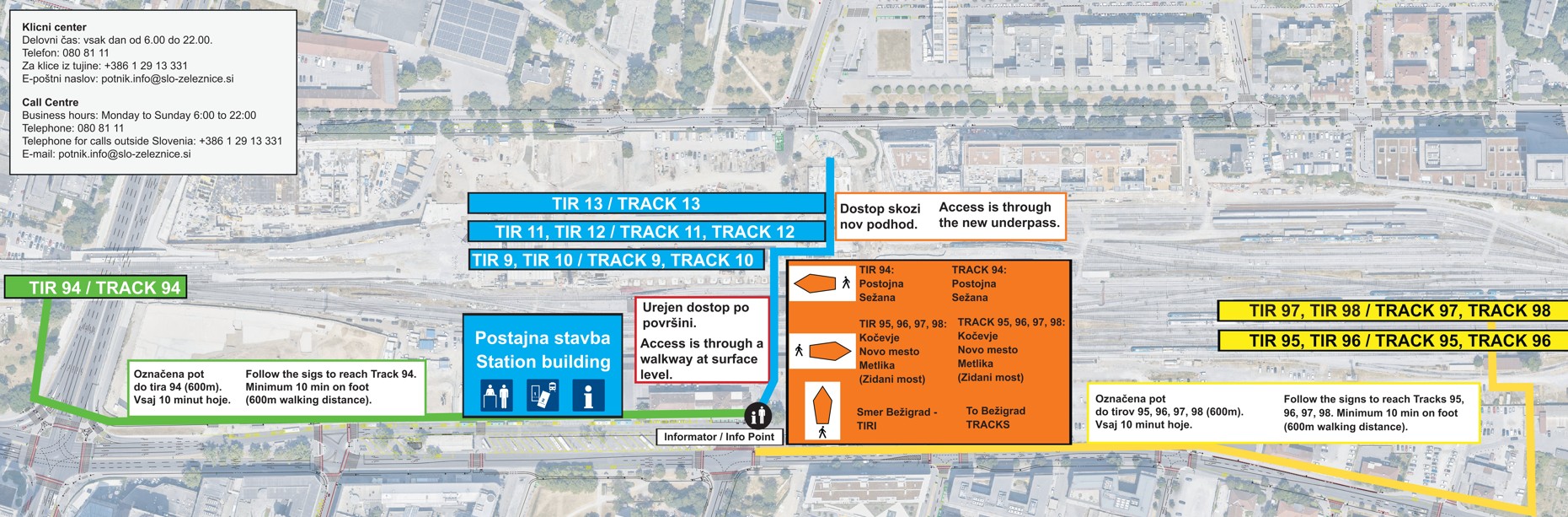 Detour route for night trains EN 414 and EN 415 to Austria, Germany ...